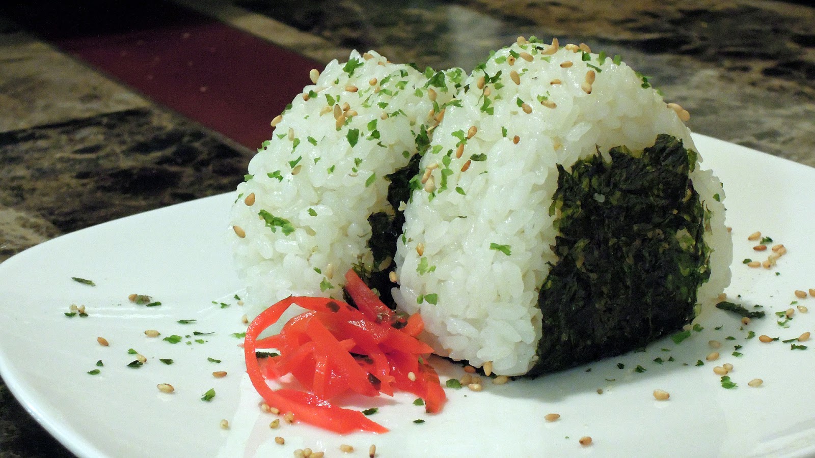 The Joyous Kitchen: Smoked Trout & Spring Onion Salad in Onigiri