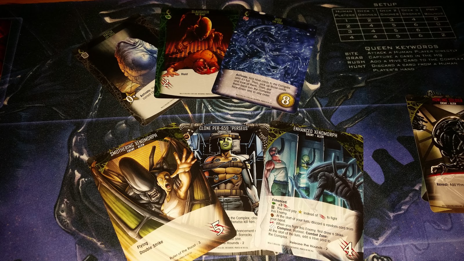 Legendary encounters Alien expansion from Upper Deck games