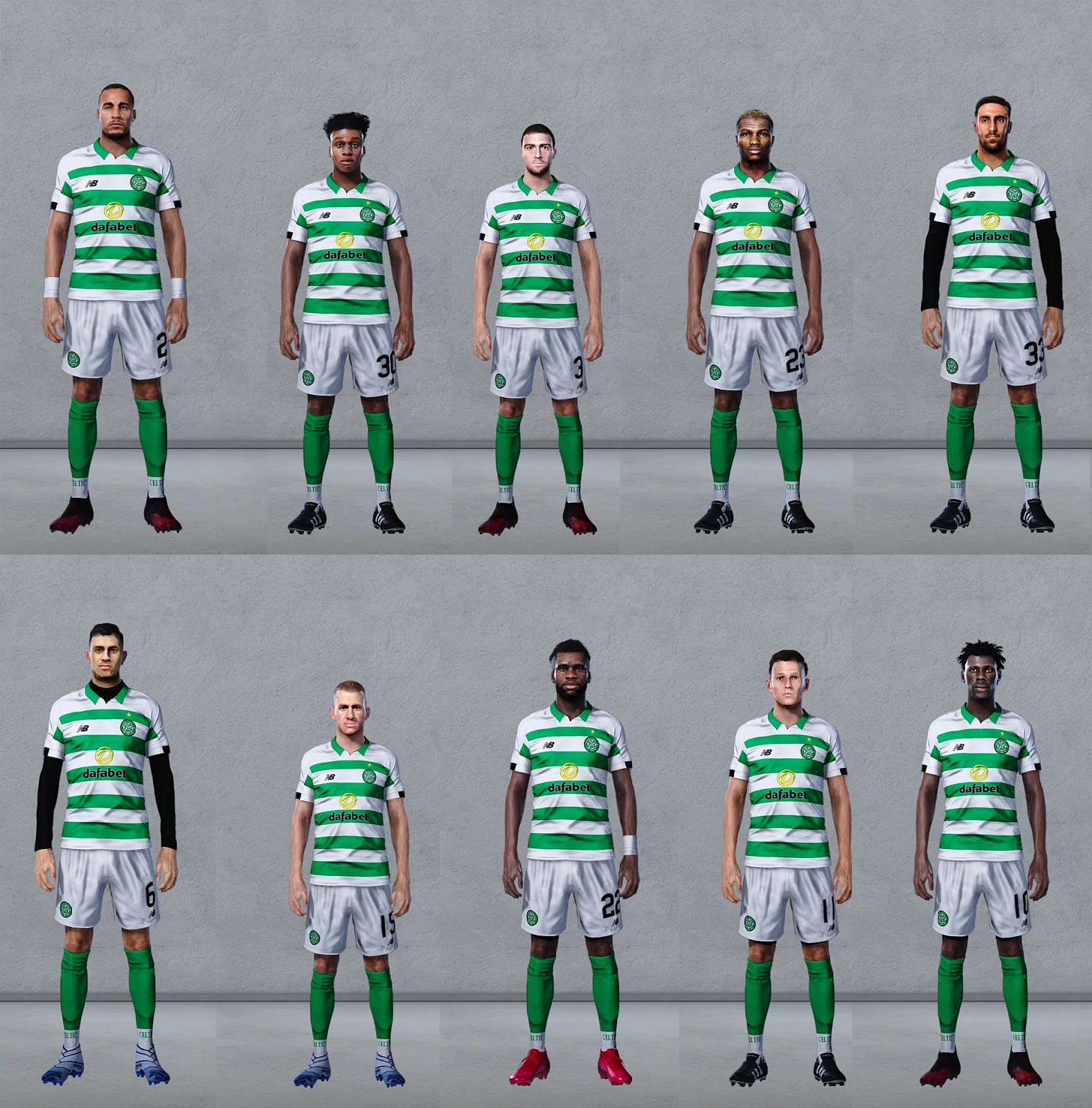 PES 2020 Celtic Mega Facepack by Ultra1312 ~ SoccerFandom.com | Free ...