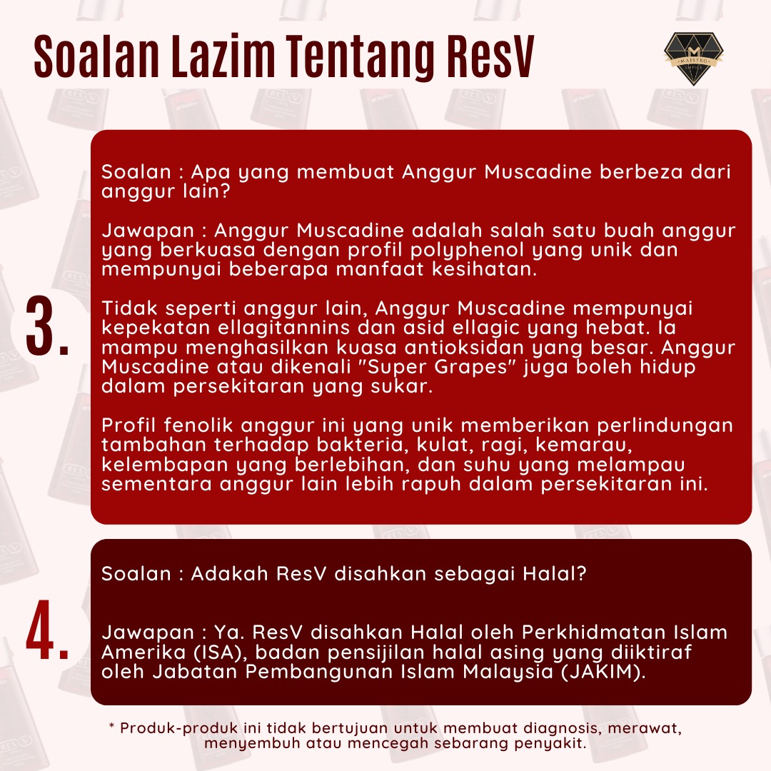 Soalan Lazim Tentang ResV Shaklee