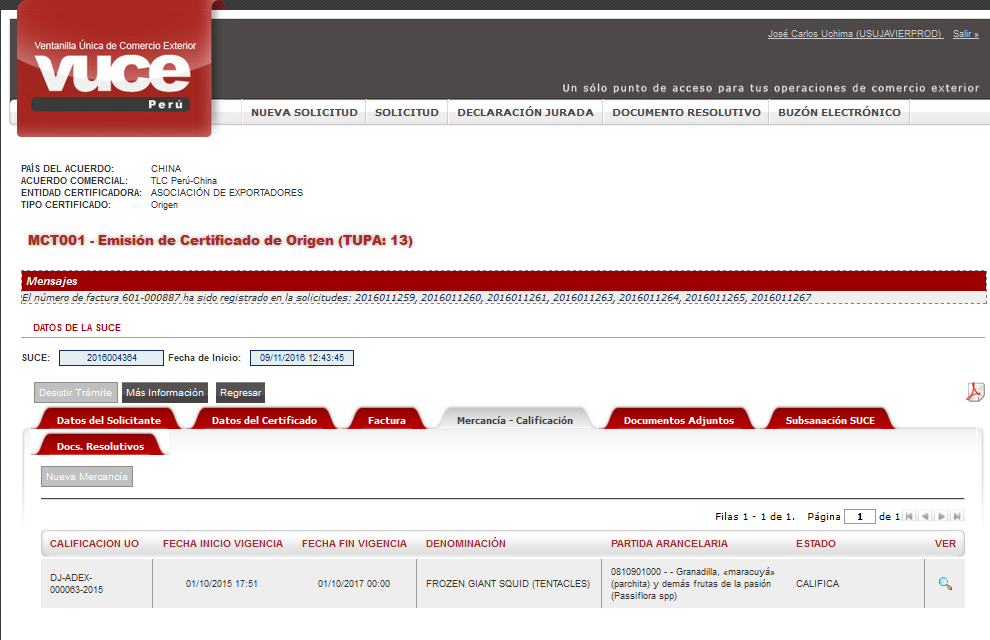 TALLER VUCE - Exportaciones