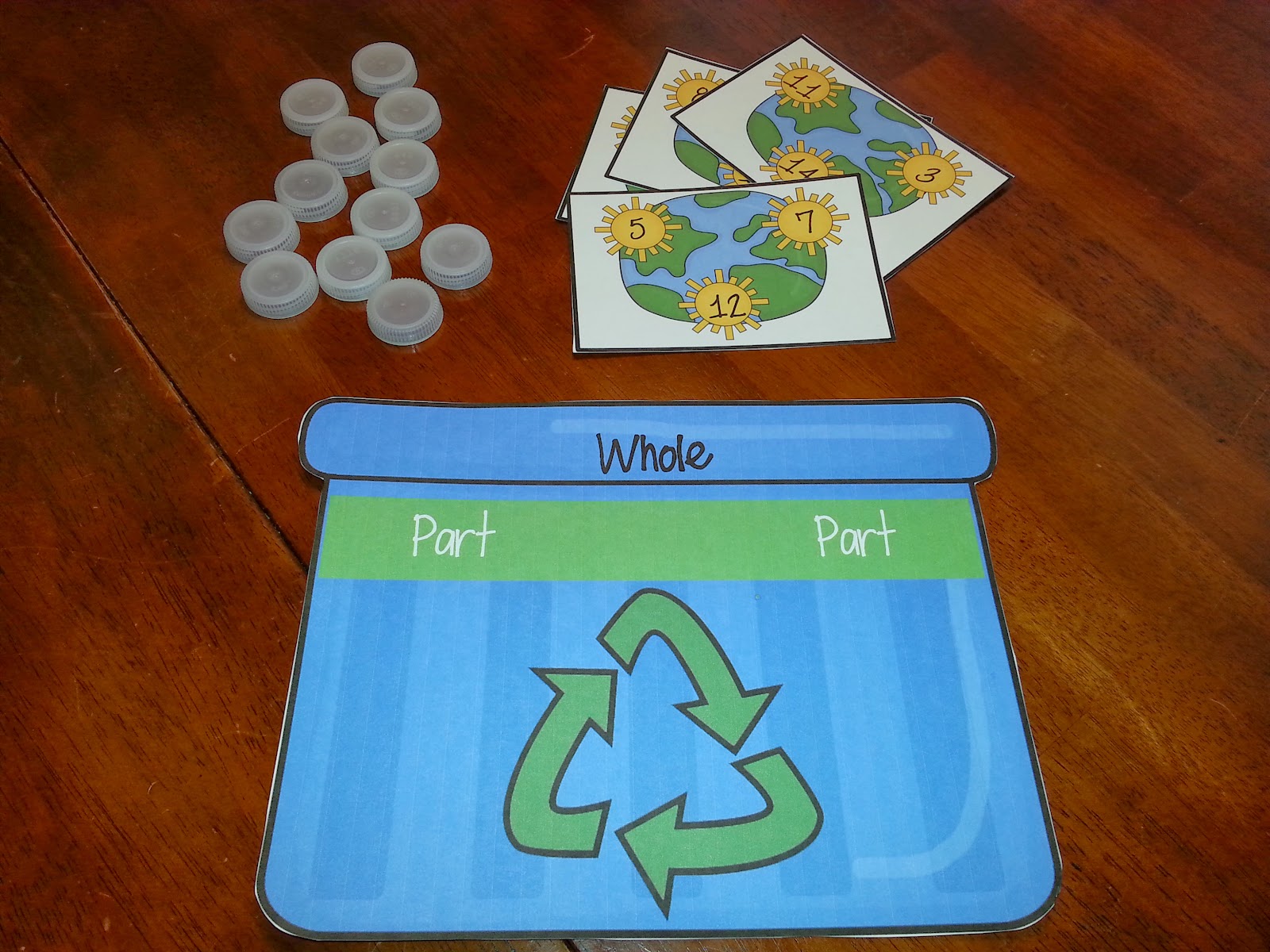 the apple dapple : Michael Recycle and Earth Day math!