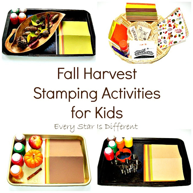 Fall Harvest Stamping Activities for Kids - Every Star Is Different