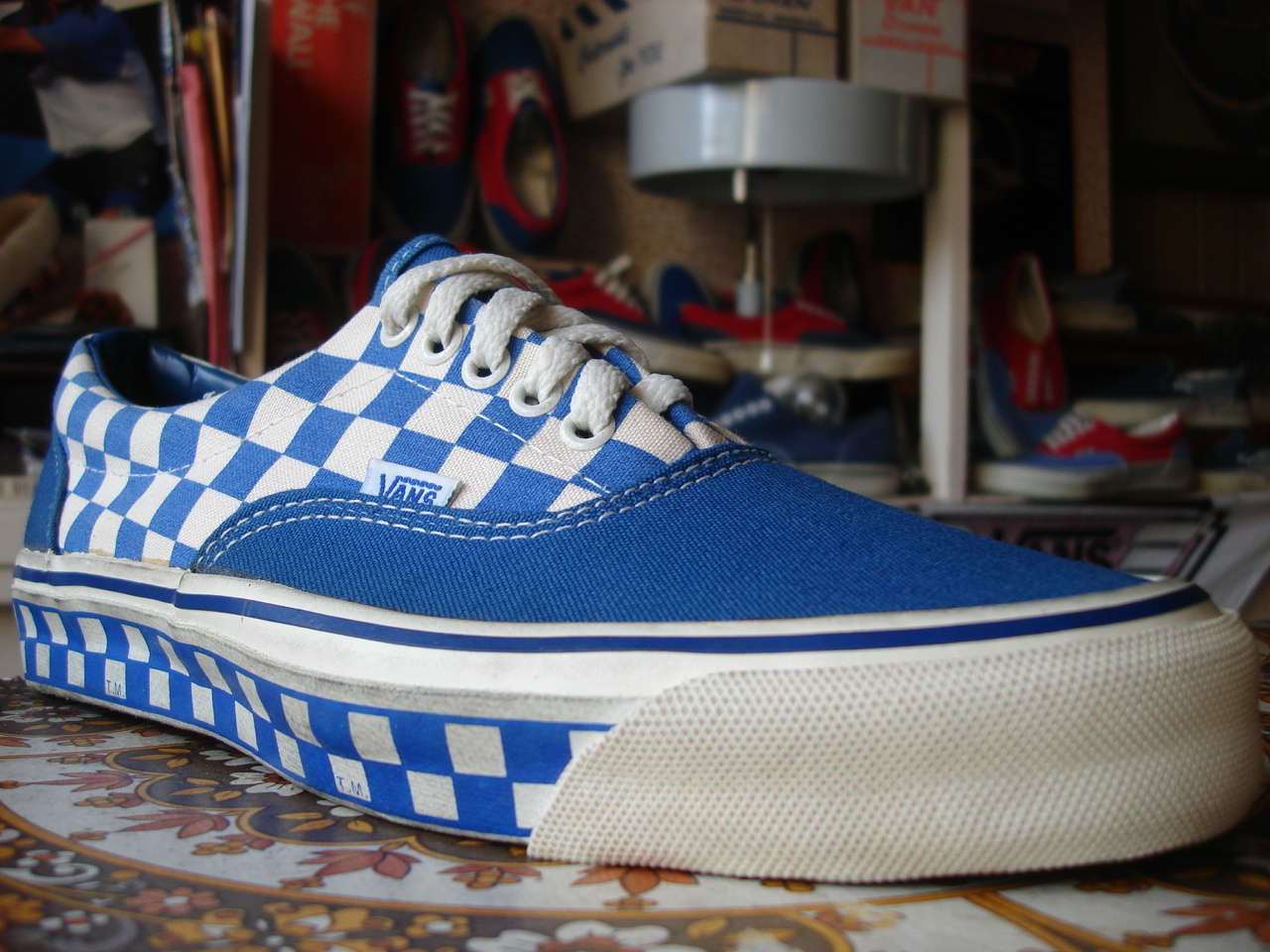 theothersideofthepillow: vintage VANS 2-tone royal blue & white ...