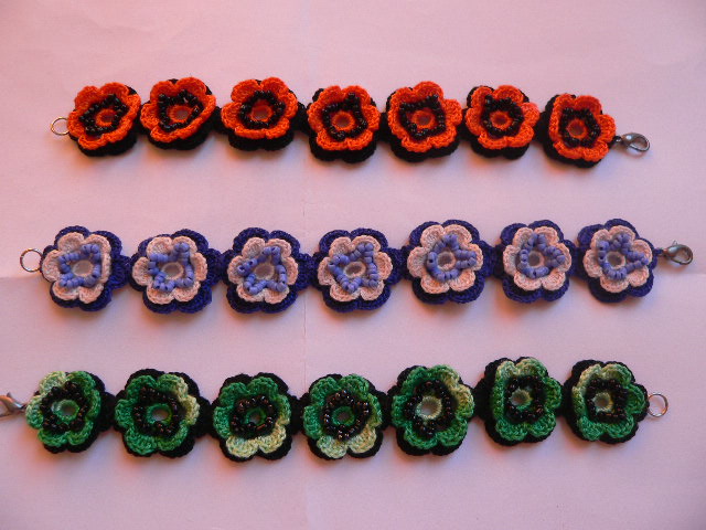 Bijuterii crosetate: Bratari