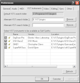 Using and Importing Virtual Instruments (VSTi) on Sony ACID Pro 4.0 ...