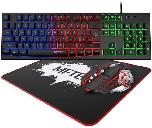Review MFTEK Rainbow Gaming Keyboard and Mouse Combo
