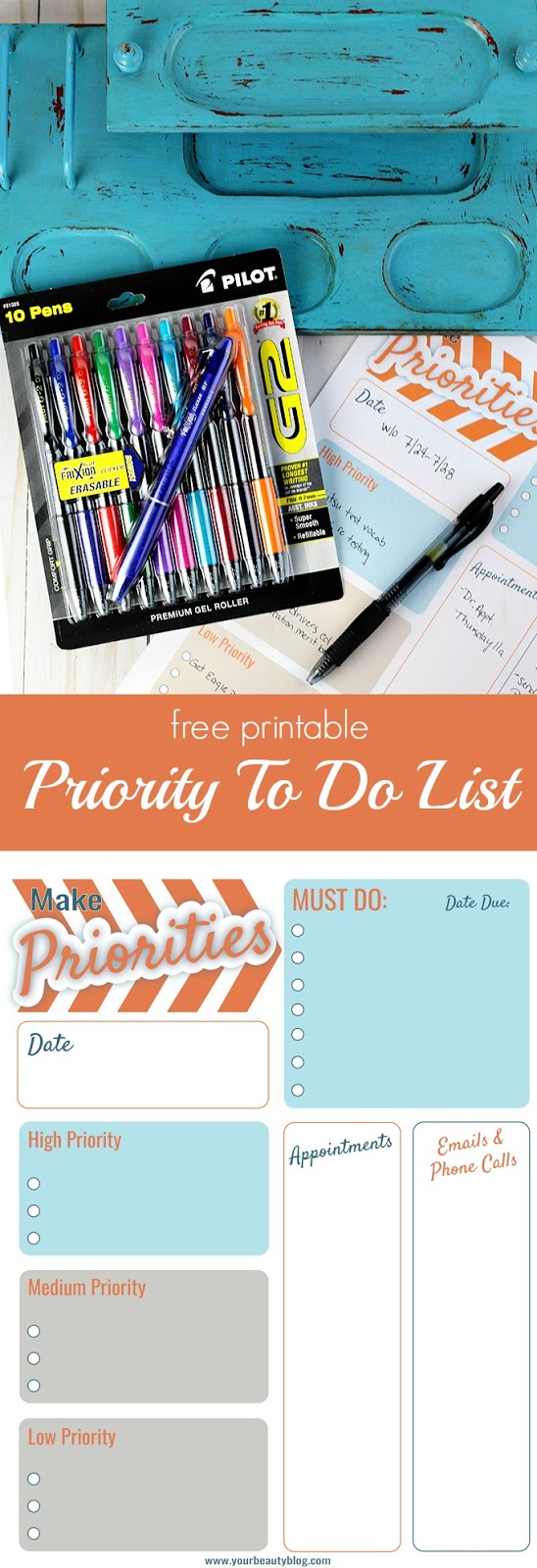 Free Prioritized Task List Printable for College Students - Everything ...