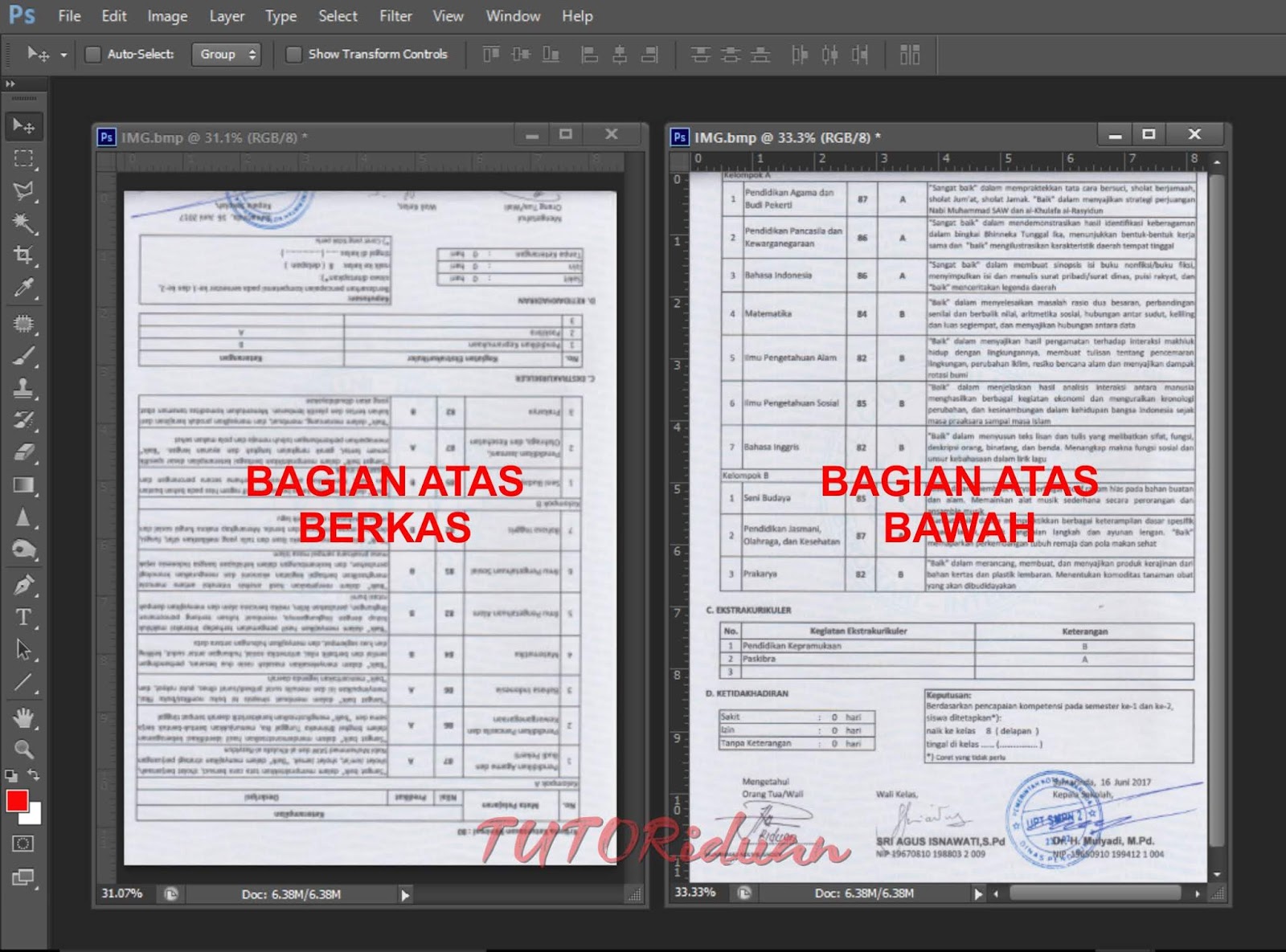 Cara Scan Gambar Ukuran Besar di Scanner A4 dengan Photoshop ...