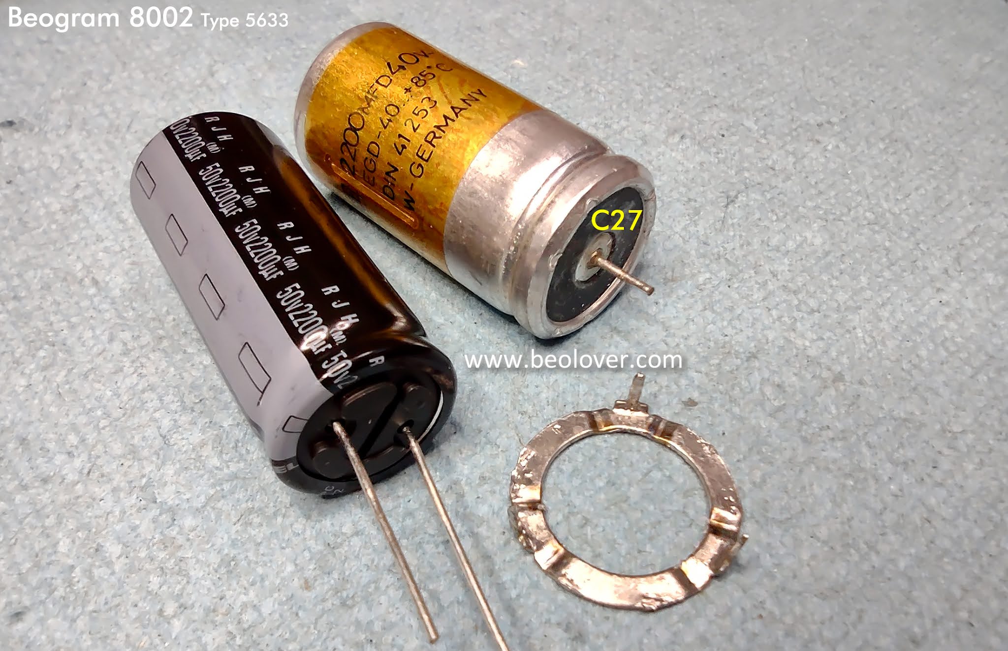 beolover: Beogram 8002 From North Texas: Replacing the electrolytic ...