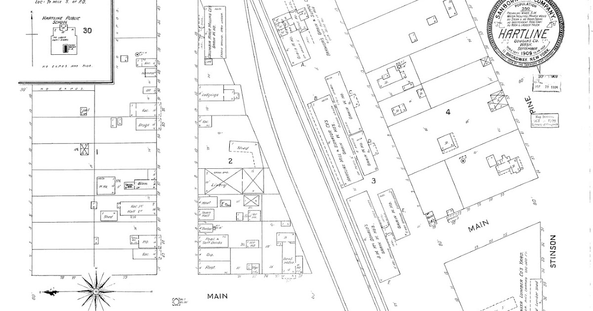 Big Bend Railroad History: 1909 Hartline Map