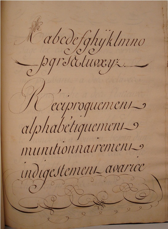 BIBLIOTYPES: Ménard, E: Cahier d'écriture