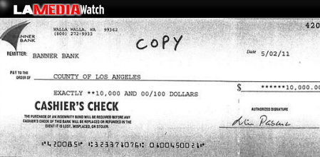 LA Media Watch News | Entertainment | Information: Donor sends LA ...