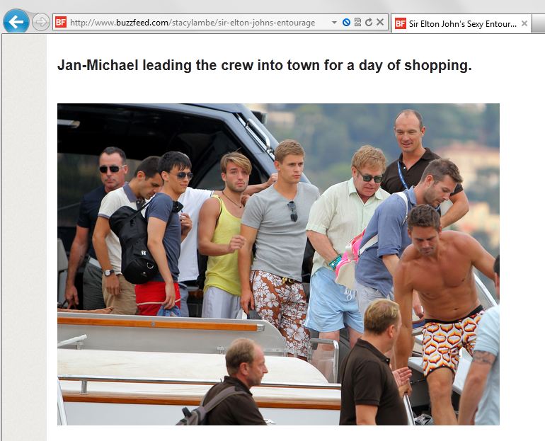 Bel Ami Gossip Elton John Having Fun With Dolph Lambert Part 2