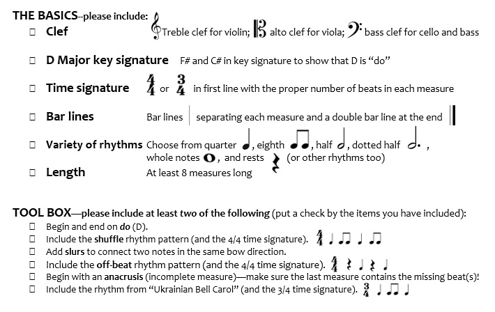 Teaching Elementary Orchestra : D Major Composition