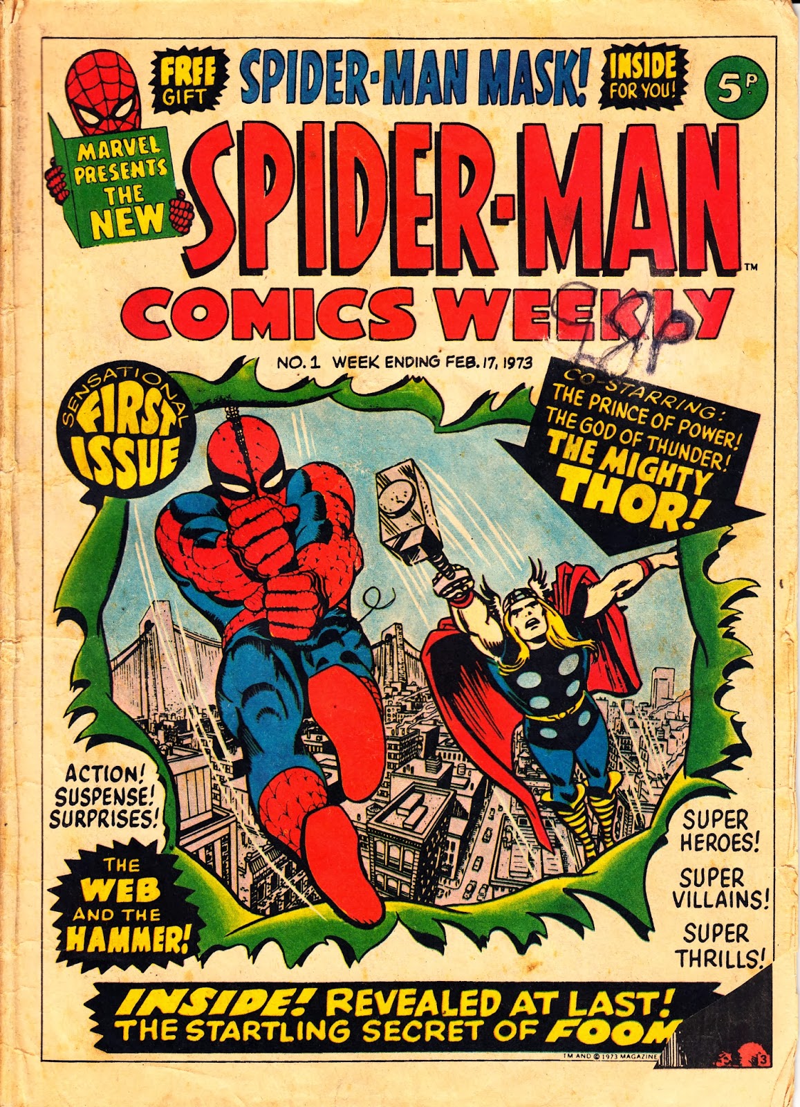 STARLOGGED - GEEK MEDIA AGAIN: 1973: SPIDER-MAN COMICS WEEKLY ISSUE 1 ...