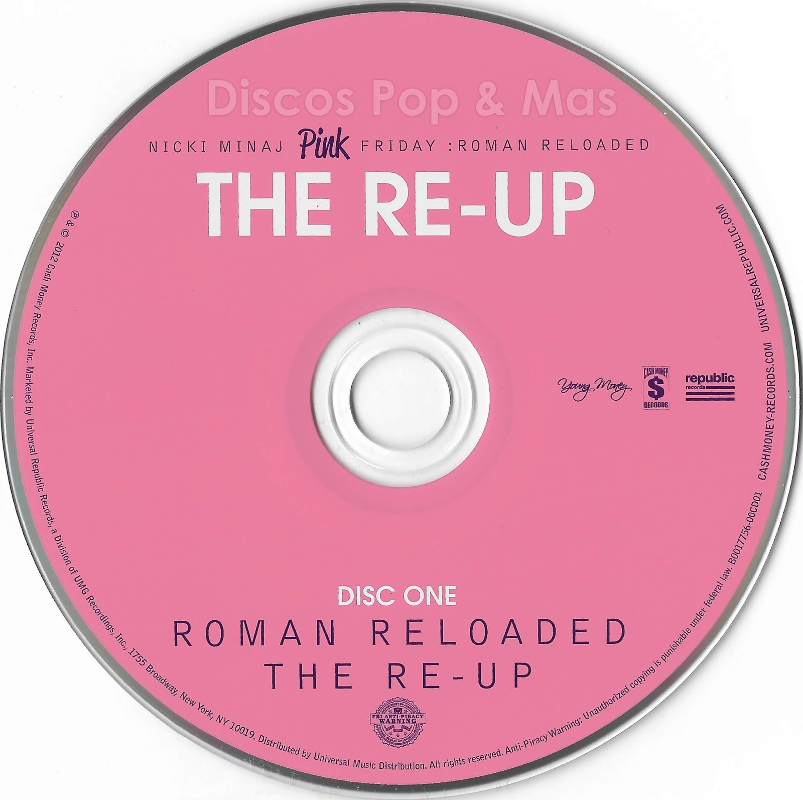 Discos Pop & Mas: Nicki Minaj - Pink Friday: Roman Reloaded – The Re-Up