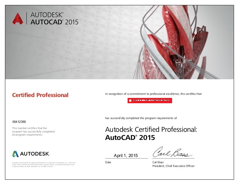 Certification Autodesk