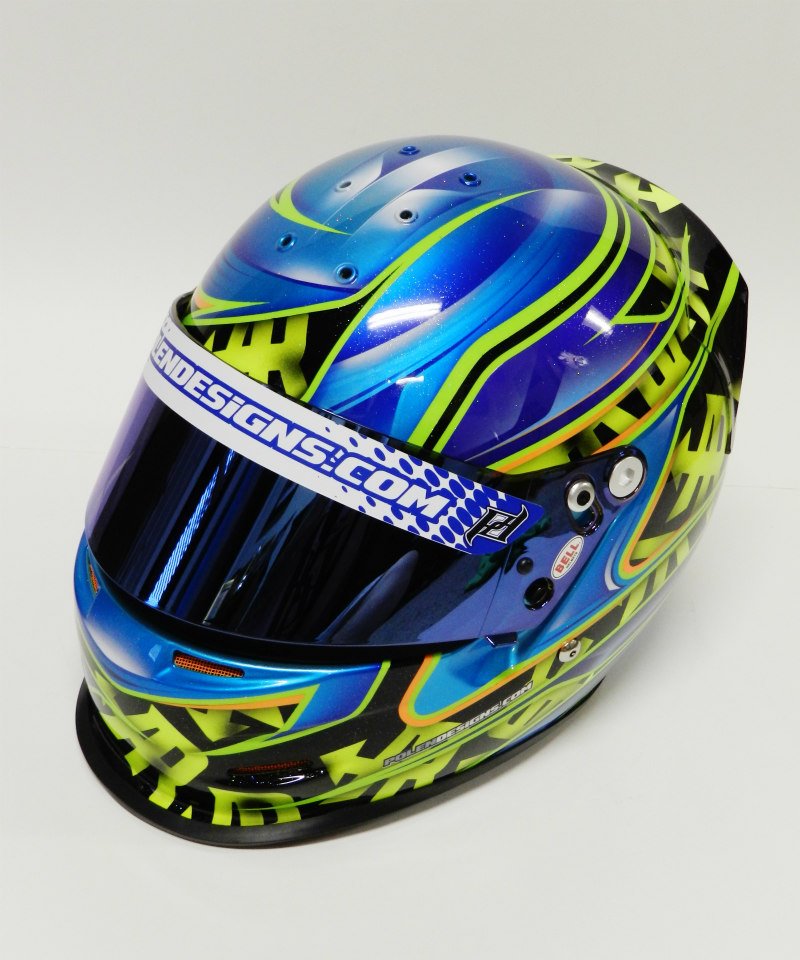 Racing Helmets Garage: Bell RS3 Sport A.Riley 2012 by Polen Designs Inc.
