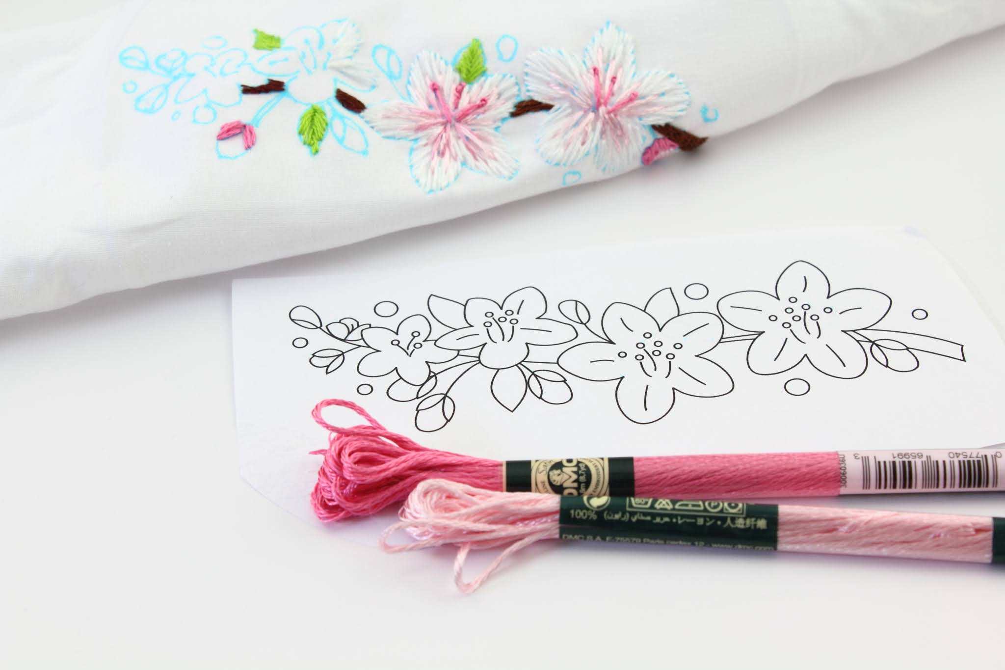 big B: Cherry Blossom Embroidery