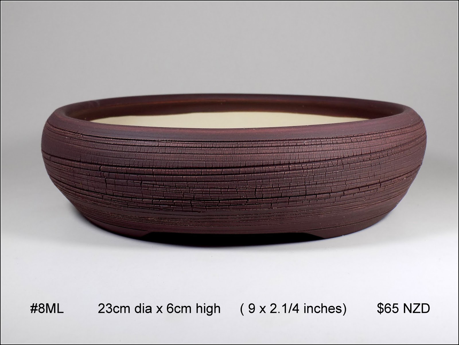 Fionna's Bonsai Pots, Kiwi Made, In New Zealand: Mediums (Larger)
