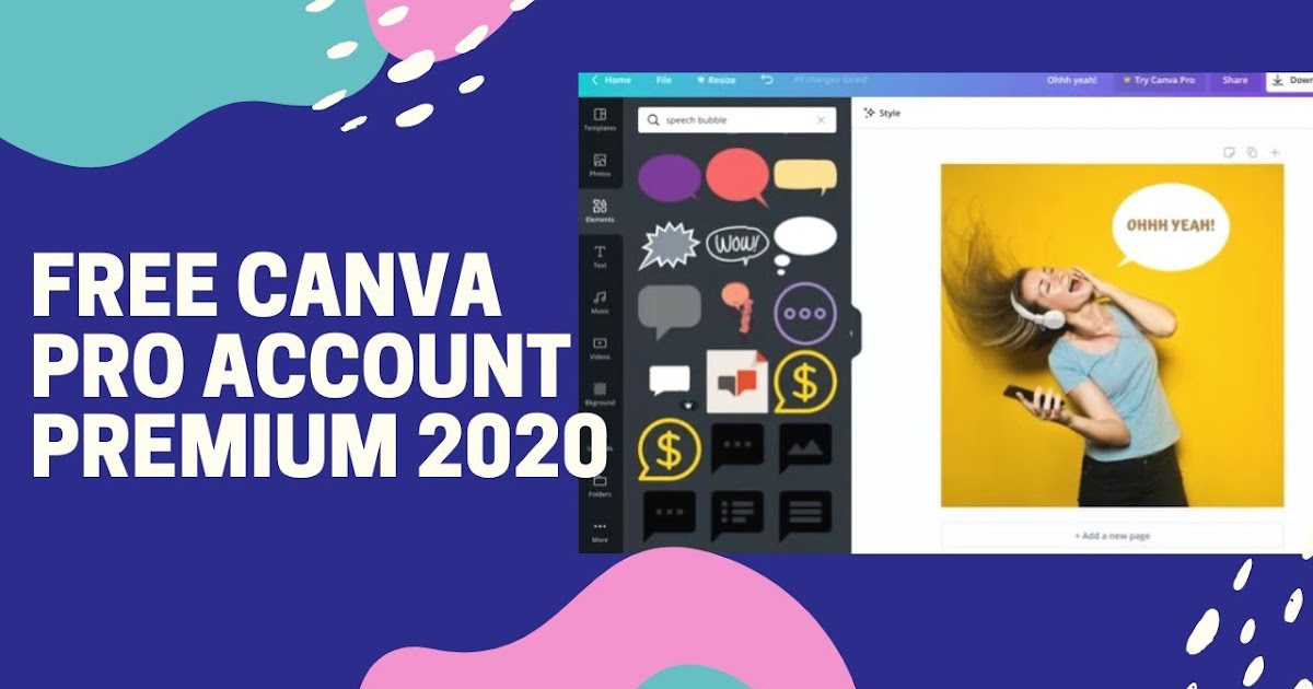 FREE Canva Premium Account | Canva.com