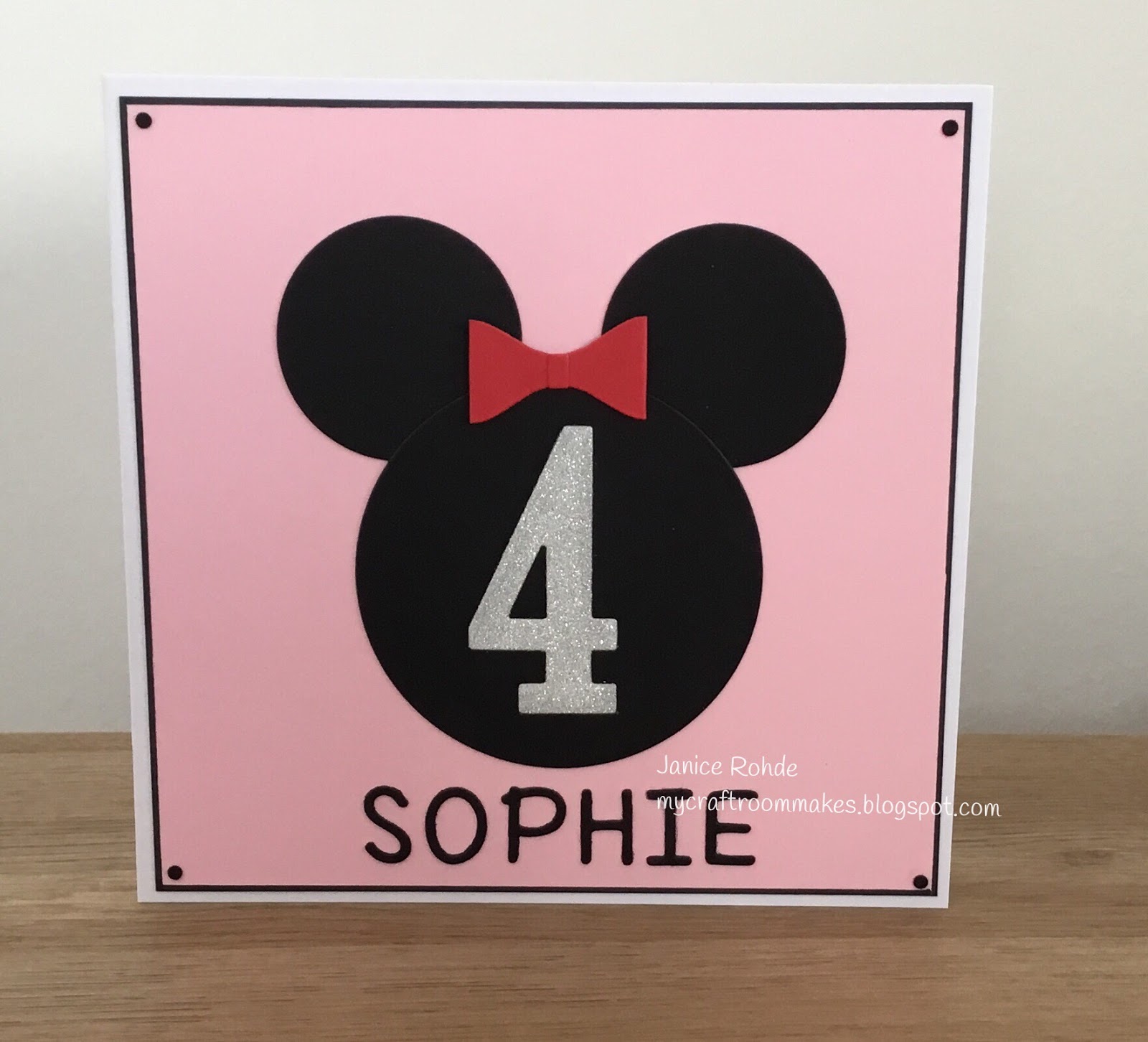 My Craft Room Makes: A Minnie Mouse Birthday Card