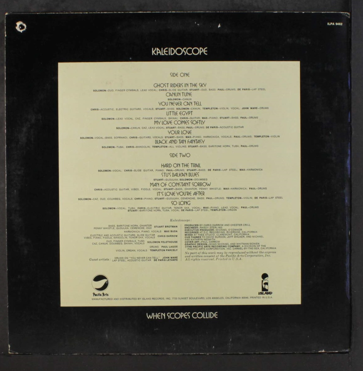 Classic Rock Covers Database: Kaleidoscope - When Scopes Collide (1976)