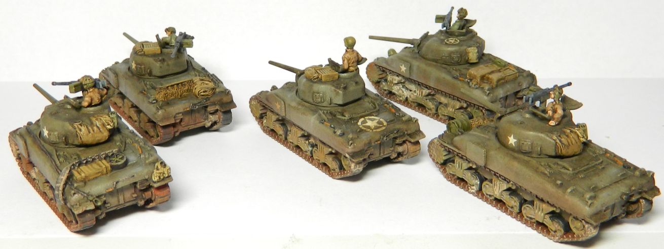 MacPhee's Miniature Men: 15mm M4A1 Sherman Tanks