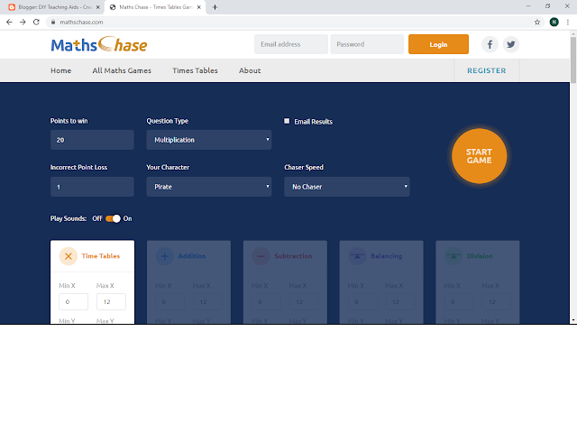 Mathschase.com : Times Table Games (Online Games) ~ DIY Teaching Aids
