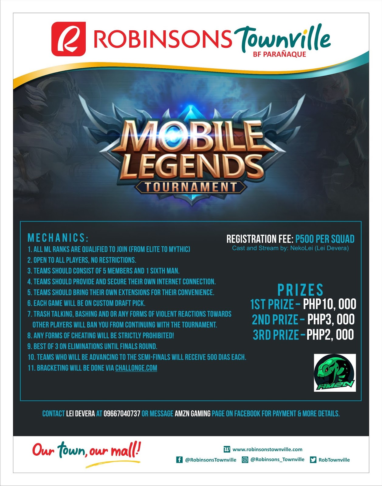 Mobile Legends Tournament at Robinsons Townville BF Homes