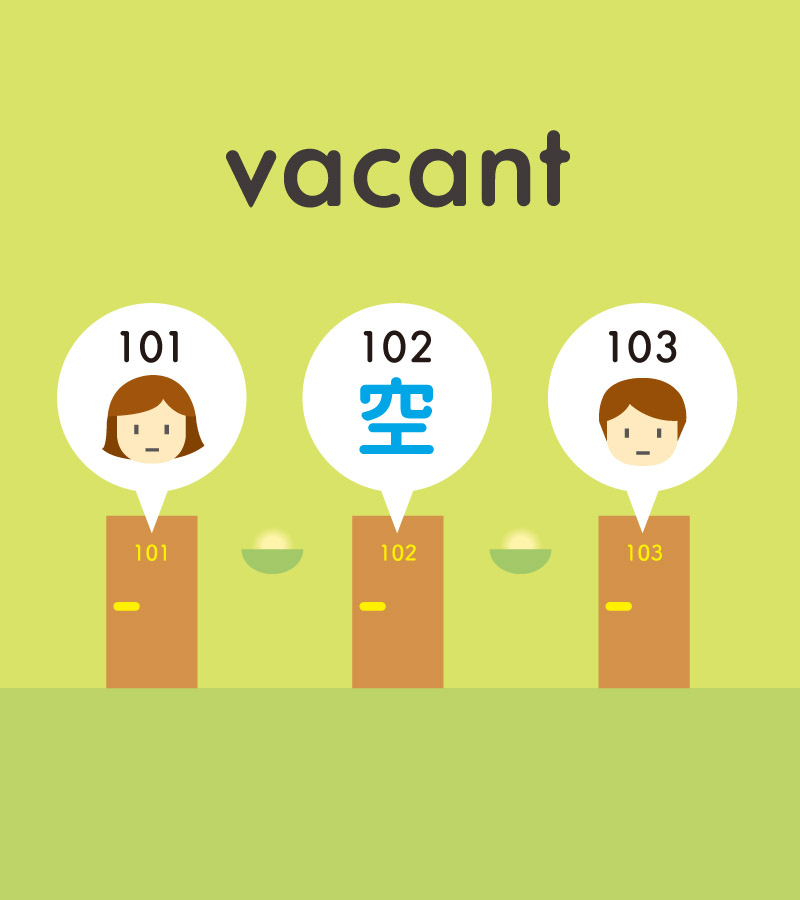 empty と vacant の違いとは？
