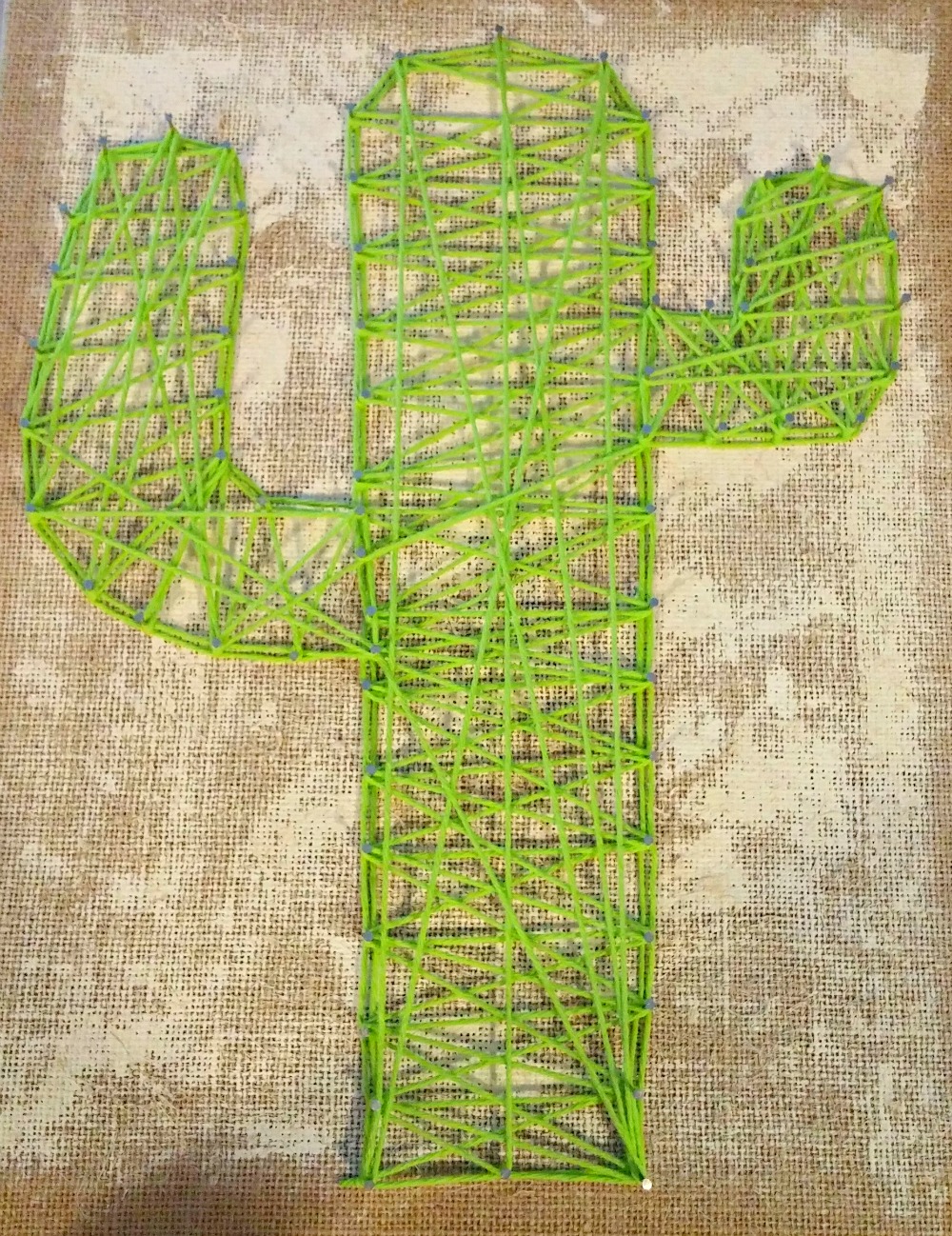 Trash to Treasure - Cactus String Art - Little Vintage Cottage