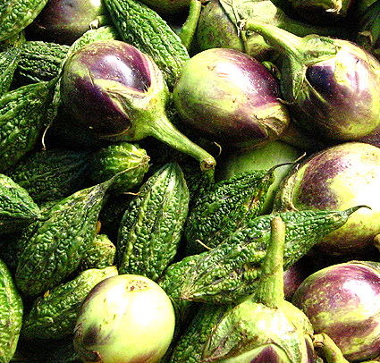 Home Cooking with Nona Lema: ADOBONG TALONG AT AMPALAYA