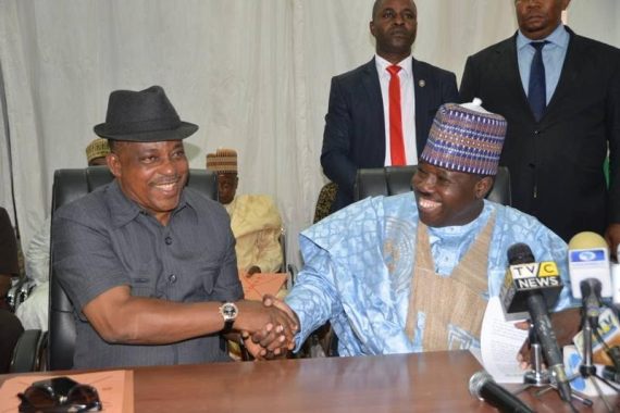 Photos: Prince Uche Secondus formally hands over to the new PDP ...