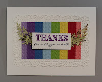 Elaine’s Custom Cards: Thanks For All Your Help