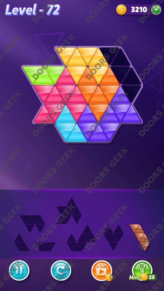 Block! Triangle Puzzle 7 Mania Level 72 Solution ~ Doors Geek