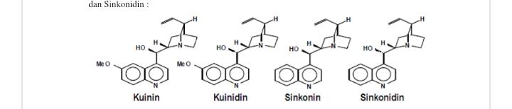 SAR ALKALOID QUINOLI