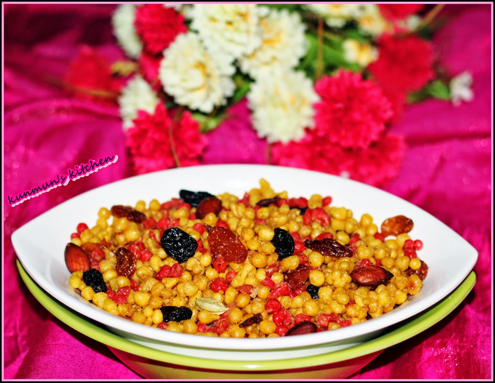 Kunmun's Delicious Kitchen: Sweet Boondi recipe