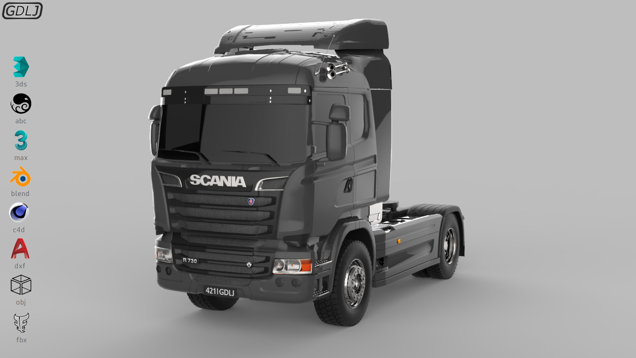 Scania R730 V8 Black | Layth Jawad