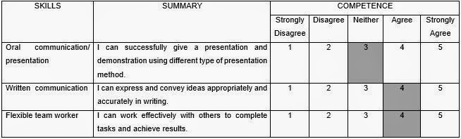 Myself: Personal Skill Audit