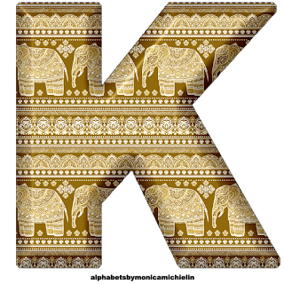 M. Michielin Alphabets: MODIFIED ARIAL FONT ELEPHANT BEGE PATTERN ...