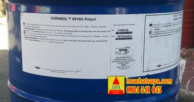 Polypropylene Glycol (PPG) - VORANOL™ 8010 Polyol