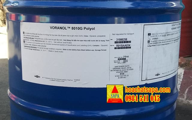 Polypropylene Glycol (PPG) - VORANOL™ 8010 Polyol