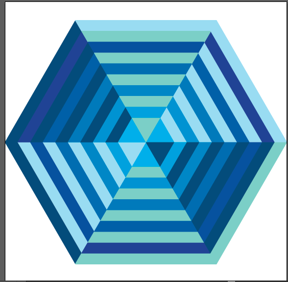 Skyline High School Graphic Design 1: Final Blended Hexagon Pattern ...