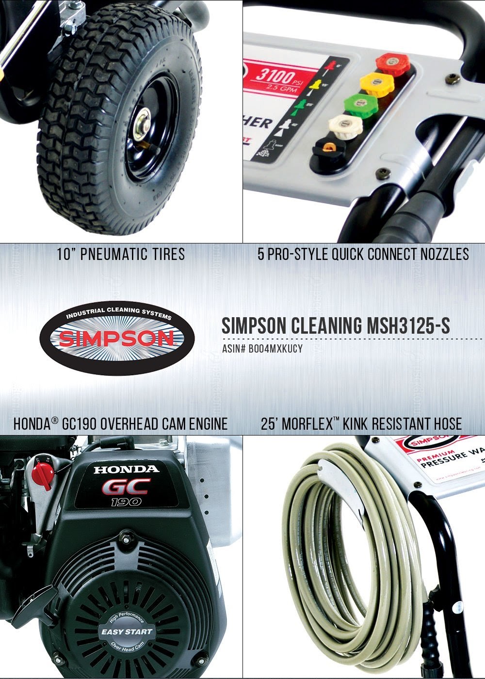 Home, Garden & More...: SIMPSON Cleaning MegaShot MSH 3125-S Gas ...