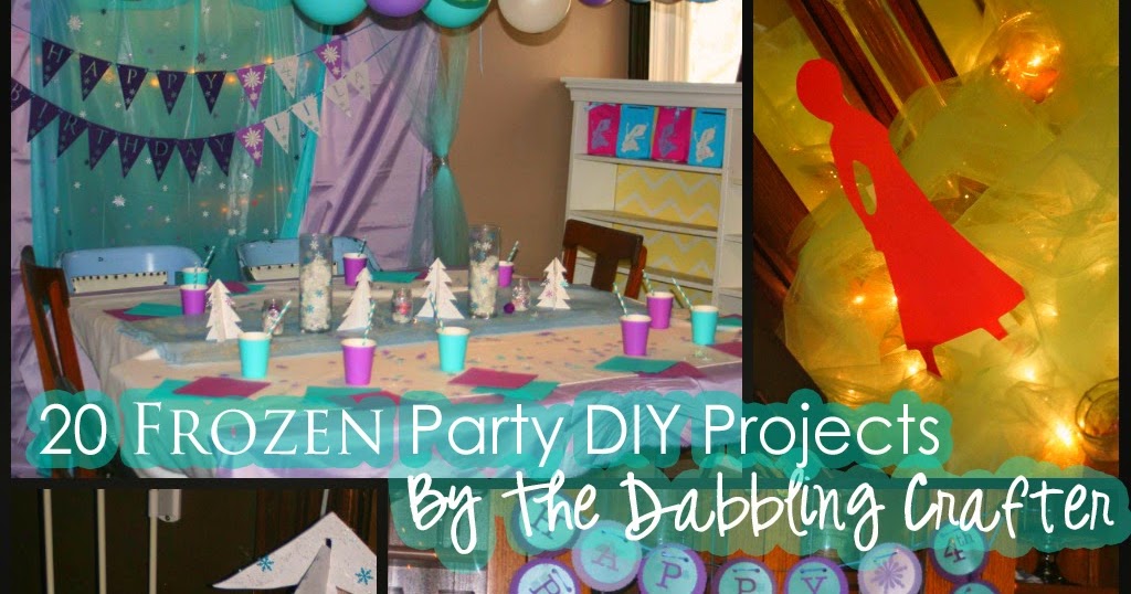 DIY Sunday: 20 DIY Frozen Themed Party Projects | The Dabbling Crafter