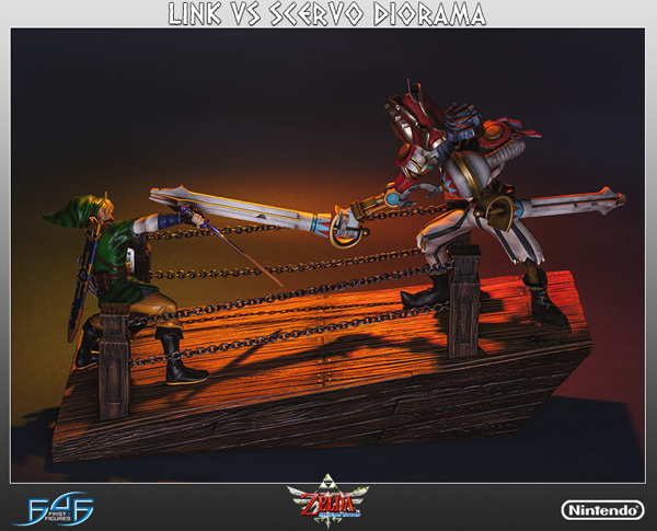 Legend of Zelda: Skyward Sword - Link Vs Scervo Diorama (First 4 Figures)