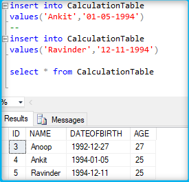 What is Computed Column in SQL Server ~ DotNetKida