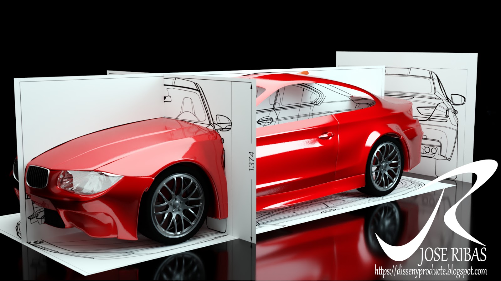 Modelado 3D, Renderizado y Animación de un Coche - Jose Ribas | Blog ...